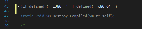 `#if defined (__i386__) || defined(__x86_64__)` fails in Visual Studio ...