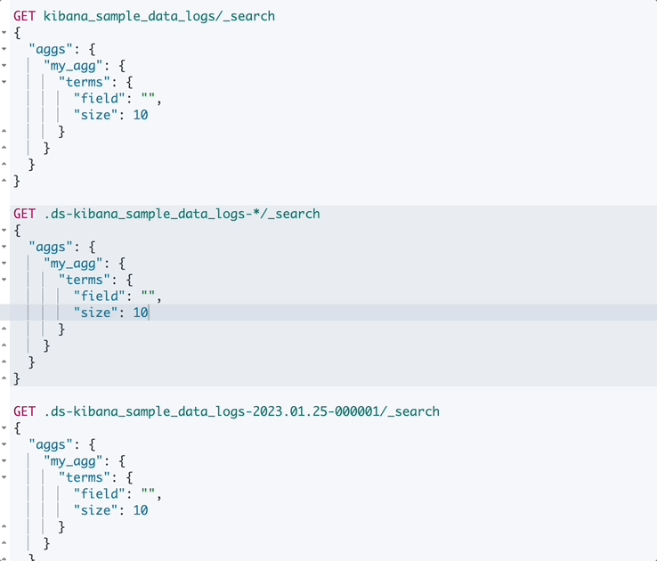 [Console] Fields autocomplete doesn't work with wildcards and data streams · Issue #149496 ...