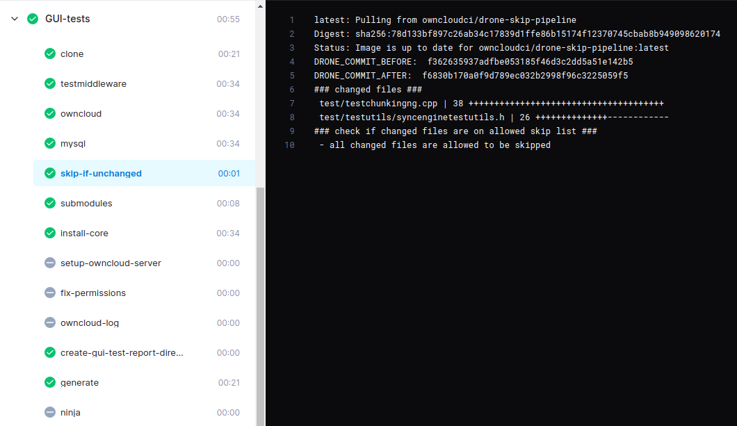 [QA][ci] No other pipeline steps must run before `skip-if-unchanged` step is finished · Issue ...