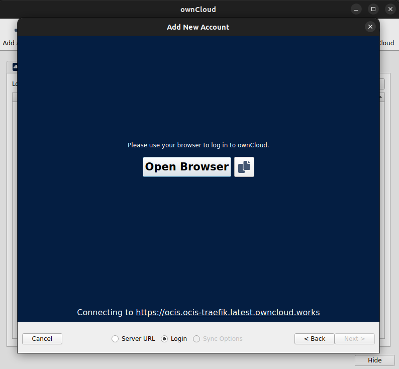[5.0] Cannot connect to oCIS server · Issue #10903 · owncloud/client · GitHub
