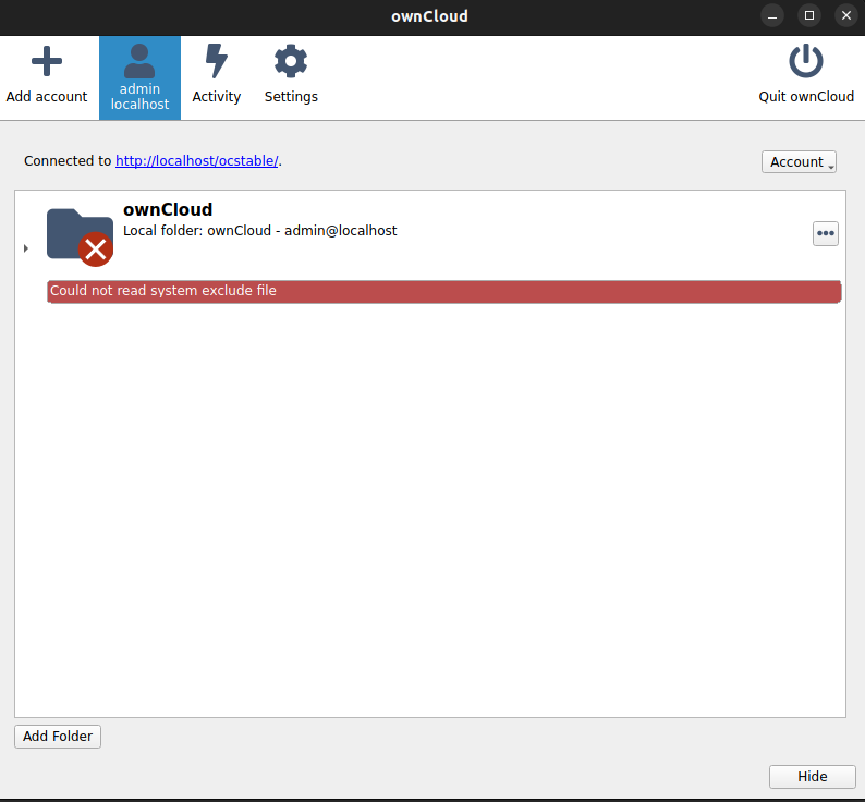 50 Cannot Sync Account From The Oc10 Server · Issue 10912 · Owncloudclient · Github 