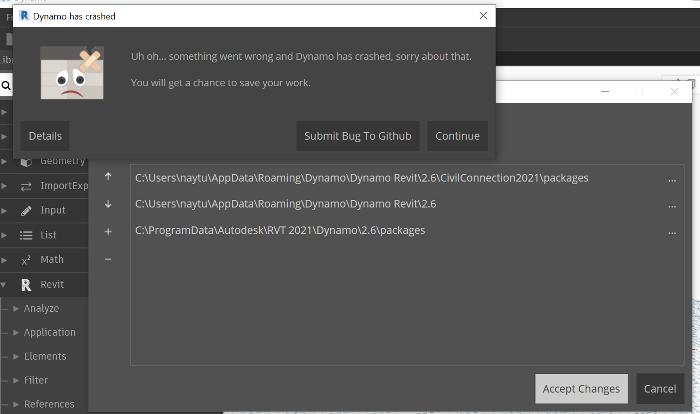 Crash report from Dynamo 2.6.1.8786 · Issue #11988 · DynamoDS/Dynamo ...