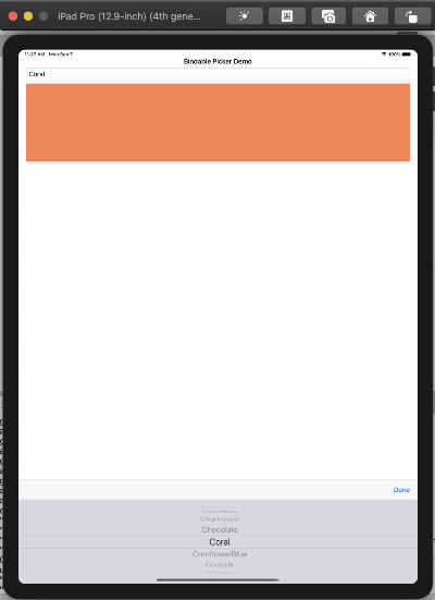 [Bug] [iPad] doneButton in UIPickerView of Picker control displays unexpectedly under Split View ...