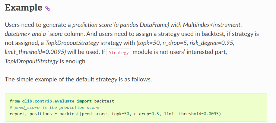 怎样单独使用test.csv或者pred_score来回测 · Issue #726 · microsoft/qlib · GitHub