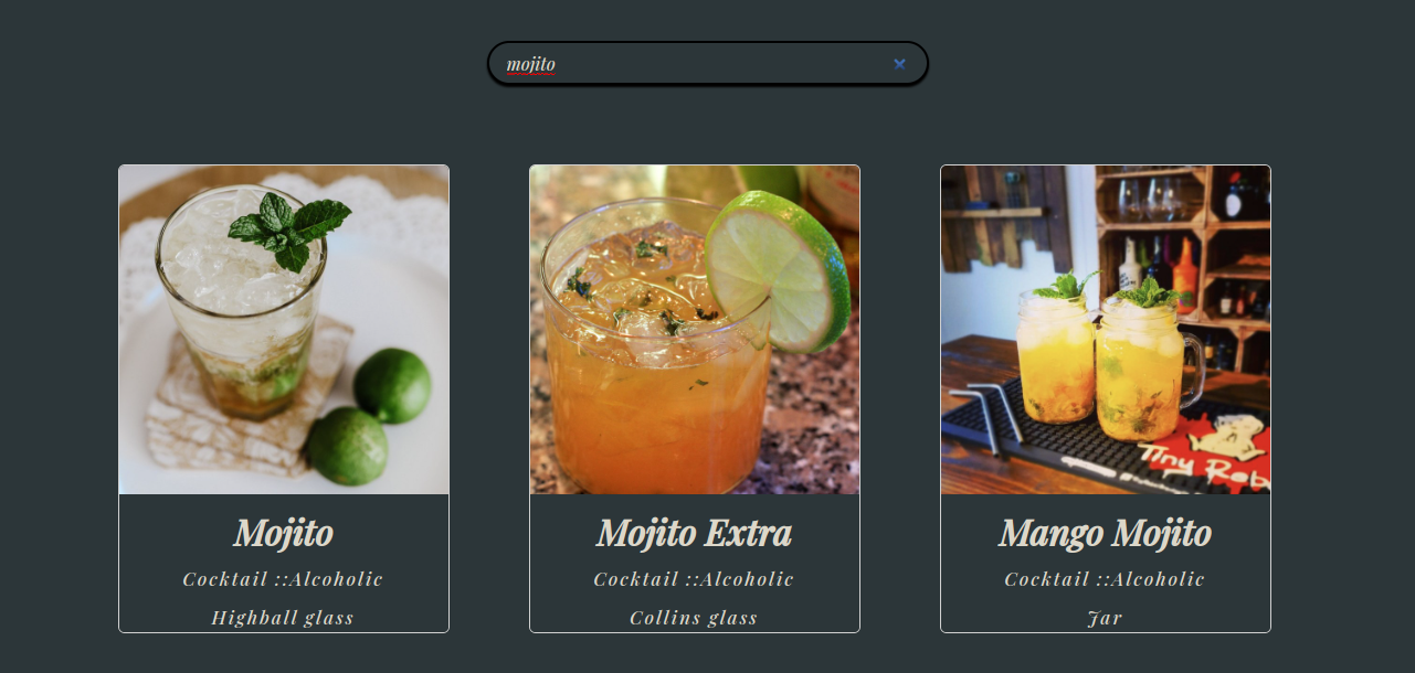 Github Tabithakoech React Cocktail Recipes This Is An App Where