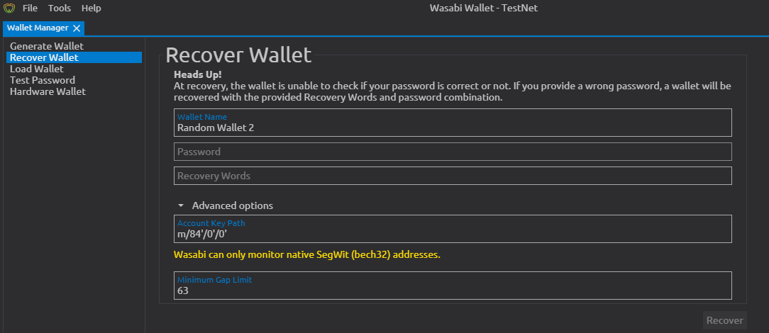 Coinjoin place the first UTXO at change address 84'/0'/0'/1/64 while ...