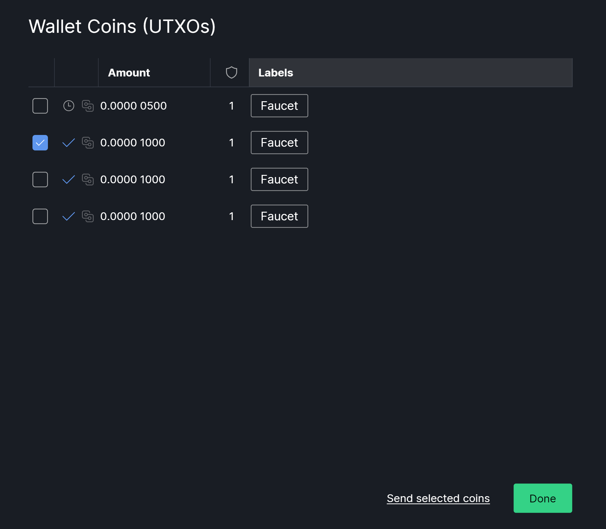 [VDG] Select/deselect the coins with the same scriptpubkey (address) together, or group them ...