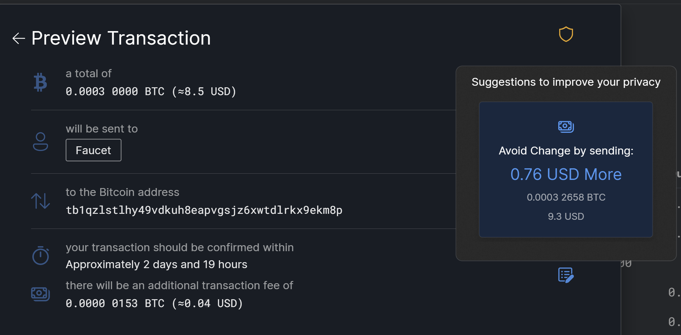 Improve and clarify the change avoidance dialog/messages · Issue #10399 · WalletWasabi ...