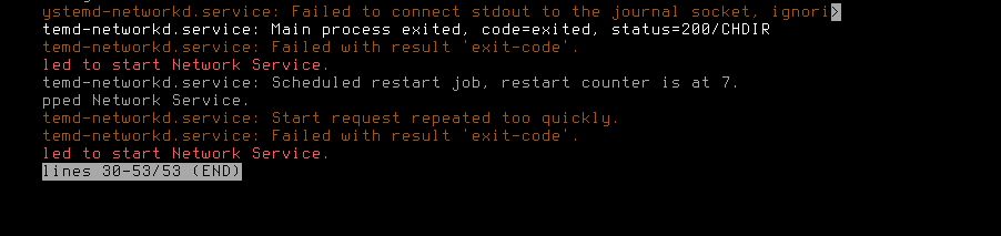 systemd-networkd Failed to start network service · Issue #15410 · systemd/systemd · GitHub