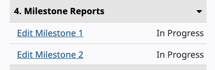 Status is missing from the Milestone report Tasklist [2] · Issue #1313 · bcgov/cas-cif · GitHub