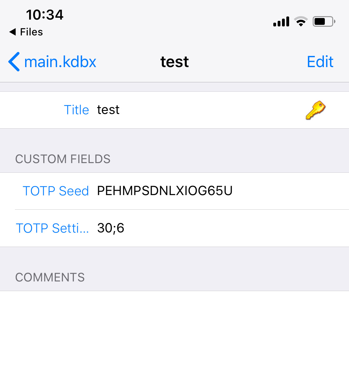 Added basic support for OTP generation based on the KeeOTP data format ...