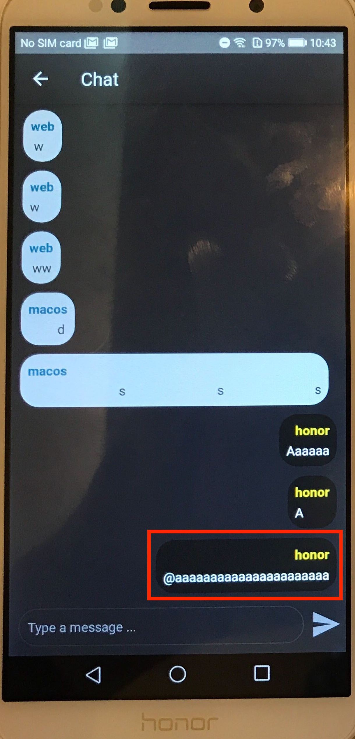[chat-template] Username display · Issue #18 · reactseals/renative-template-chat · GitHub
