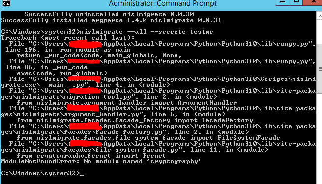 Cryptography package missing · Issue #129 · ni/NI-SystemLink-Migration · GitHub