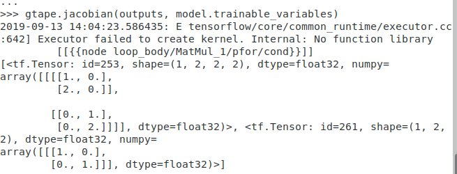 Executor Error Message In Gradienttapejacobian · Issue 32460 · Tensorflowtensorflow · Github