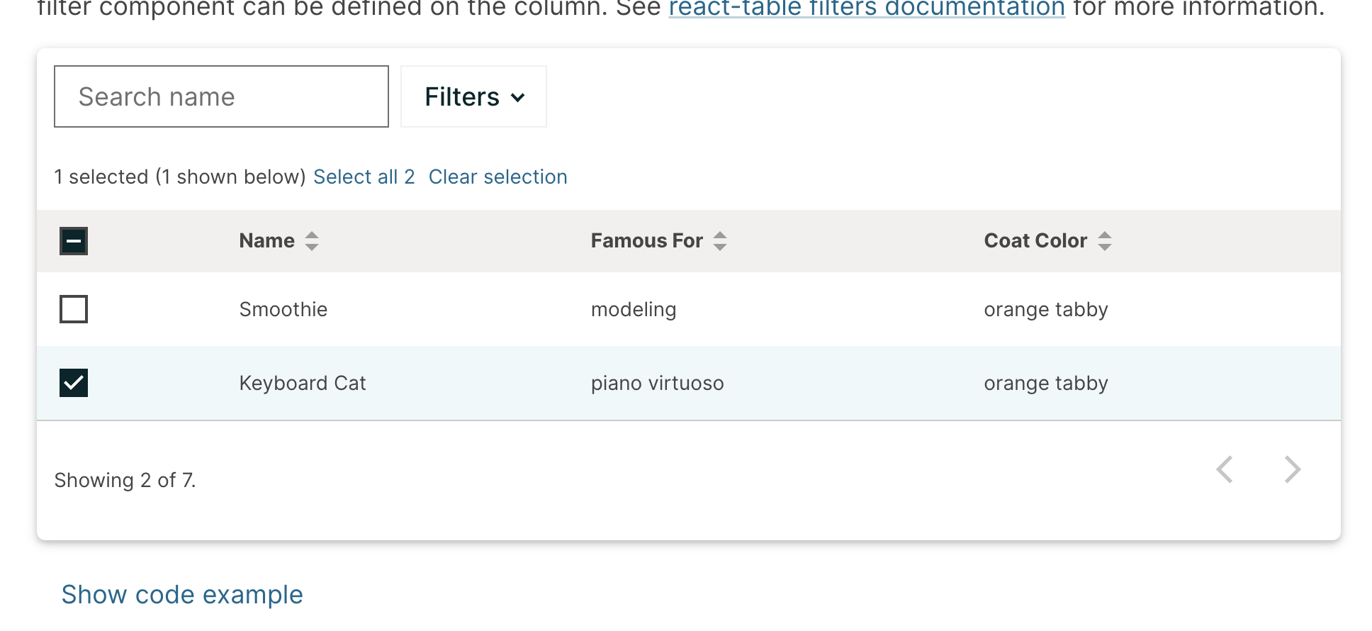 'Select all' button has incorrect label with applied filters in ...