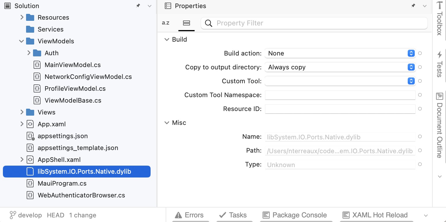 SerialPort is not supported on Mac Catalyst · Issue #75120 · dotnet/runtime · GitHub