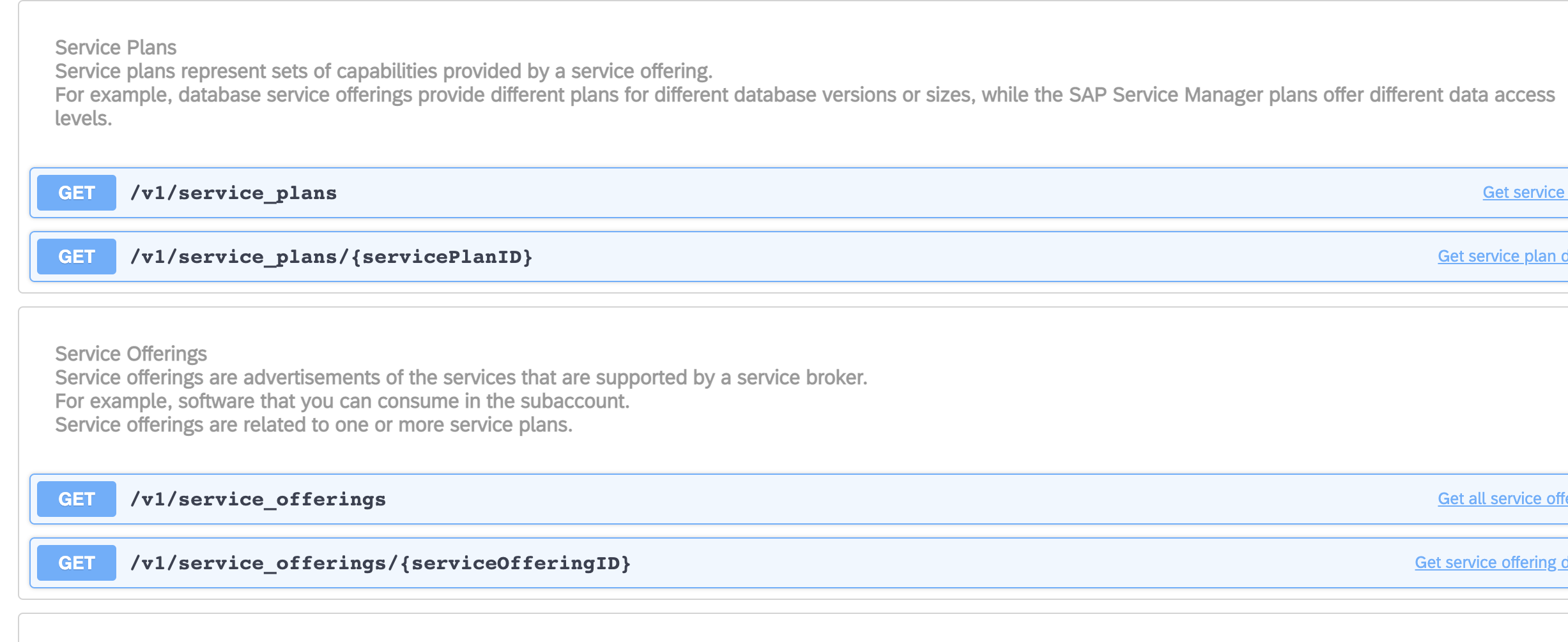 serviceofferings and serviceplans service manager endpoints not exposed · Issue #223 · SAP/sap ...