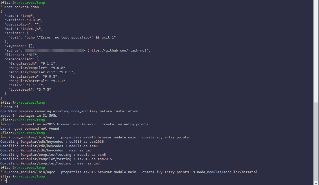 Bug Angularmaterial Packages Wont Be Catched By Ngcc Anymore V911 · Issue 18721 