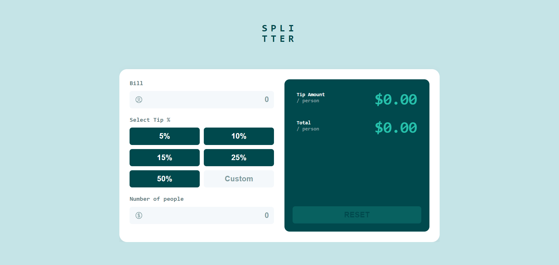 GitHub - O-Gamal/tip-calculator-app