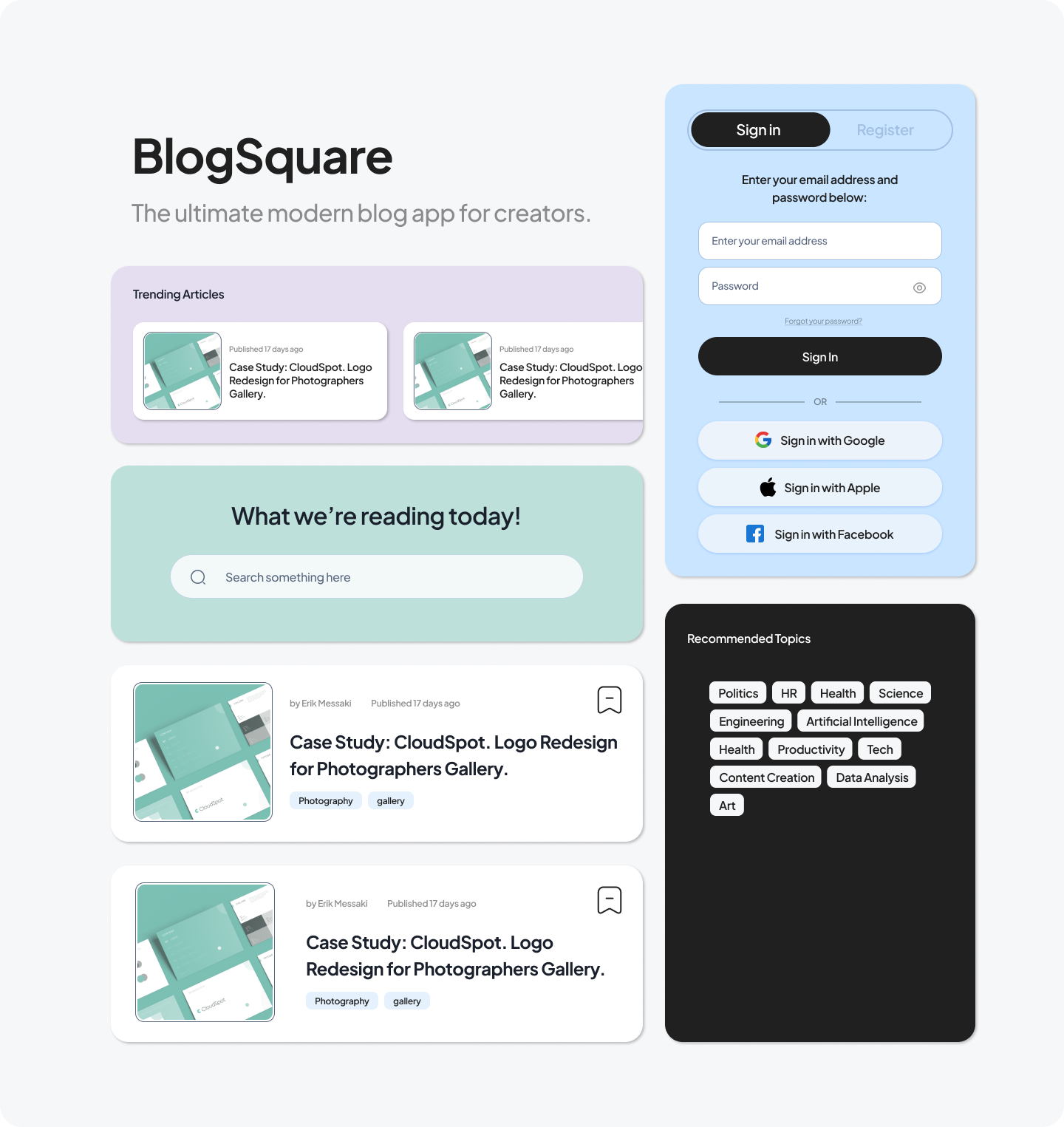 GitHub - O-Gamal/blog-square: modern blogging web-app