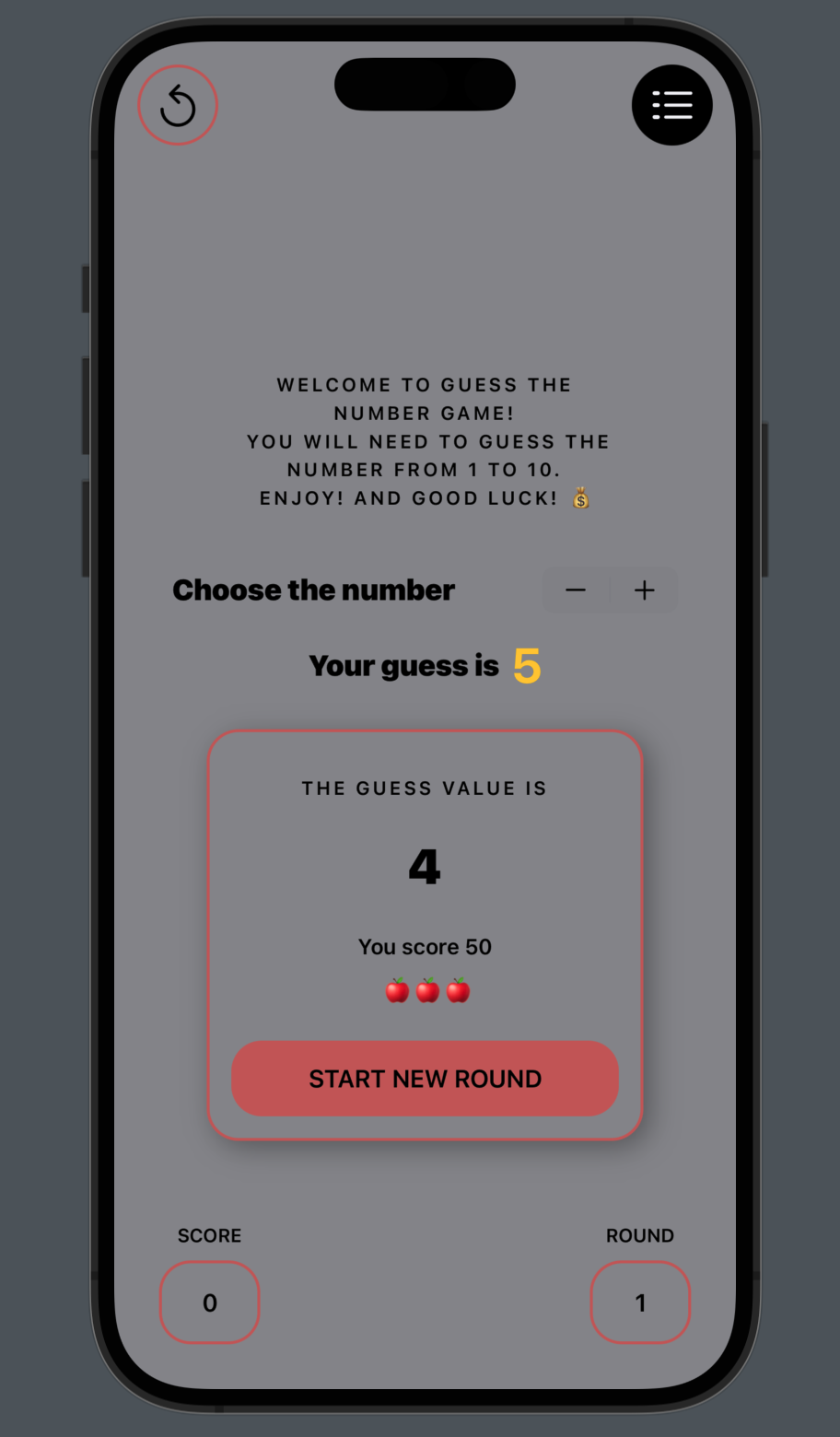 GitHub - NanoSuarezMa/GuessTheNumber: Little game to guess the number to play with SwiftUI