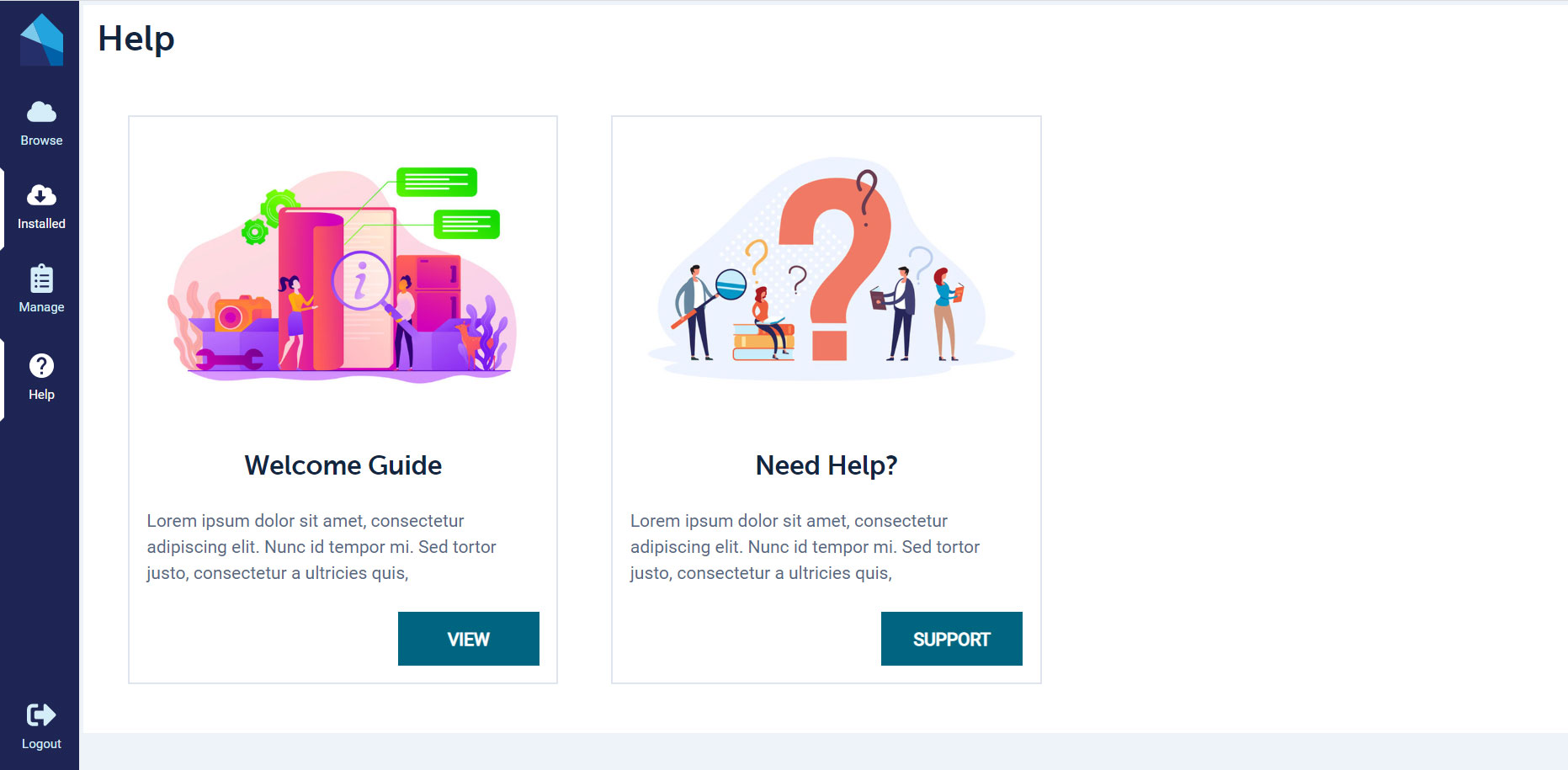 As a ‘client’, I want to click on ‘help’ to see what help options are available · Issue #643 ...