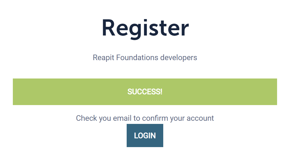 Issue With Text On After Registering As A Developer · Issue 902 · Reapit Foundations · Github