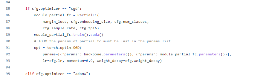 # TODO the params of partial fc must be last in the params list 什么意思啊 · Issue #2029 ...