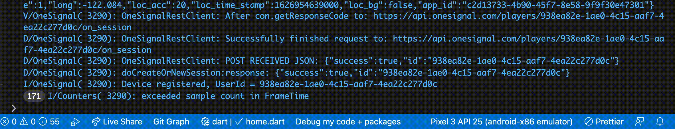 I/Counters(25501): exceeded sample count in FrameTime · Issue #86873 · flutter/flutter · GitHub
