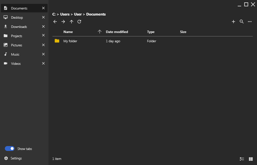 Another vertical tab layout suggestion · Issue #1491 · files-community/Files · GitHub