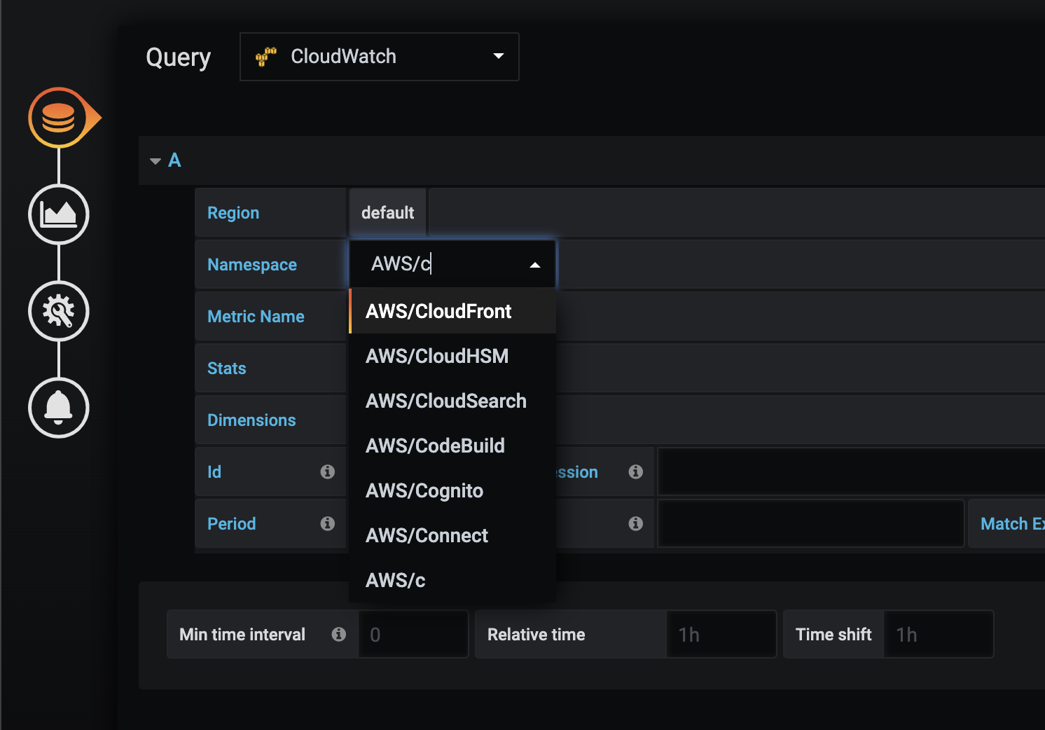 Add AWS/Cassandra to CloudWatch in metric_find_query · Issue #23260 · grafana/grafana · GitHub