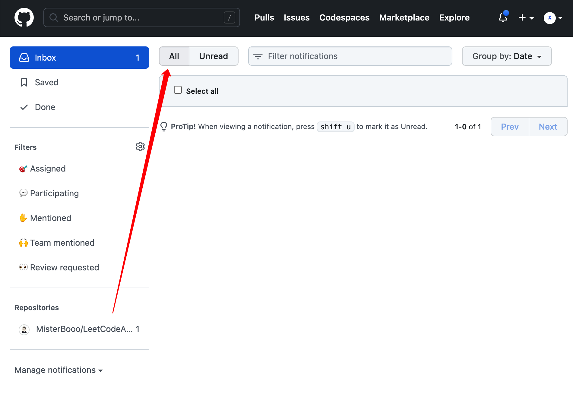 All subscription notifications have been completed, but there are still unread counts ...