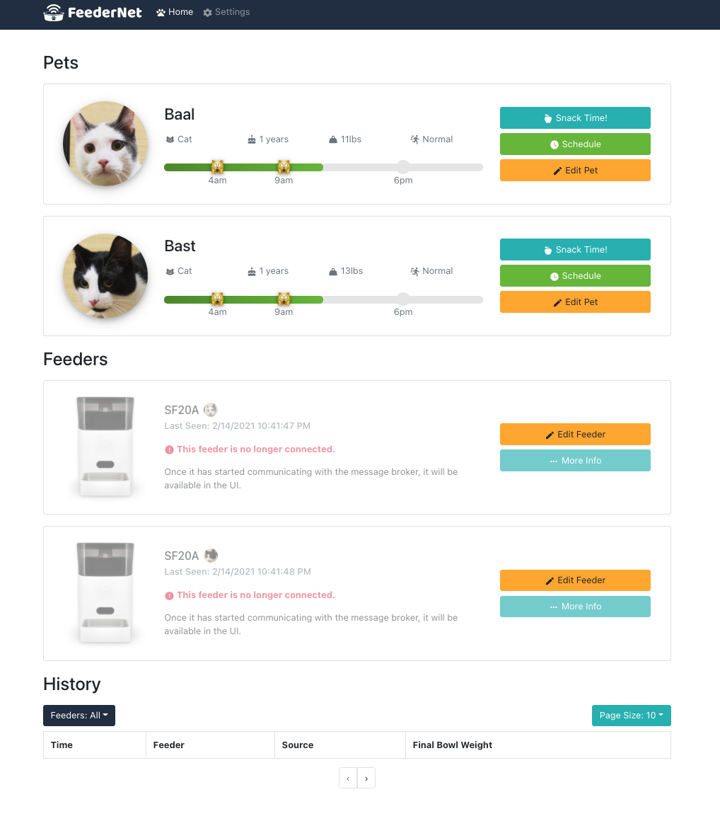New Setup Errors · Issue #61 · feedernet/petnet-feeder-service · GitHub