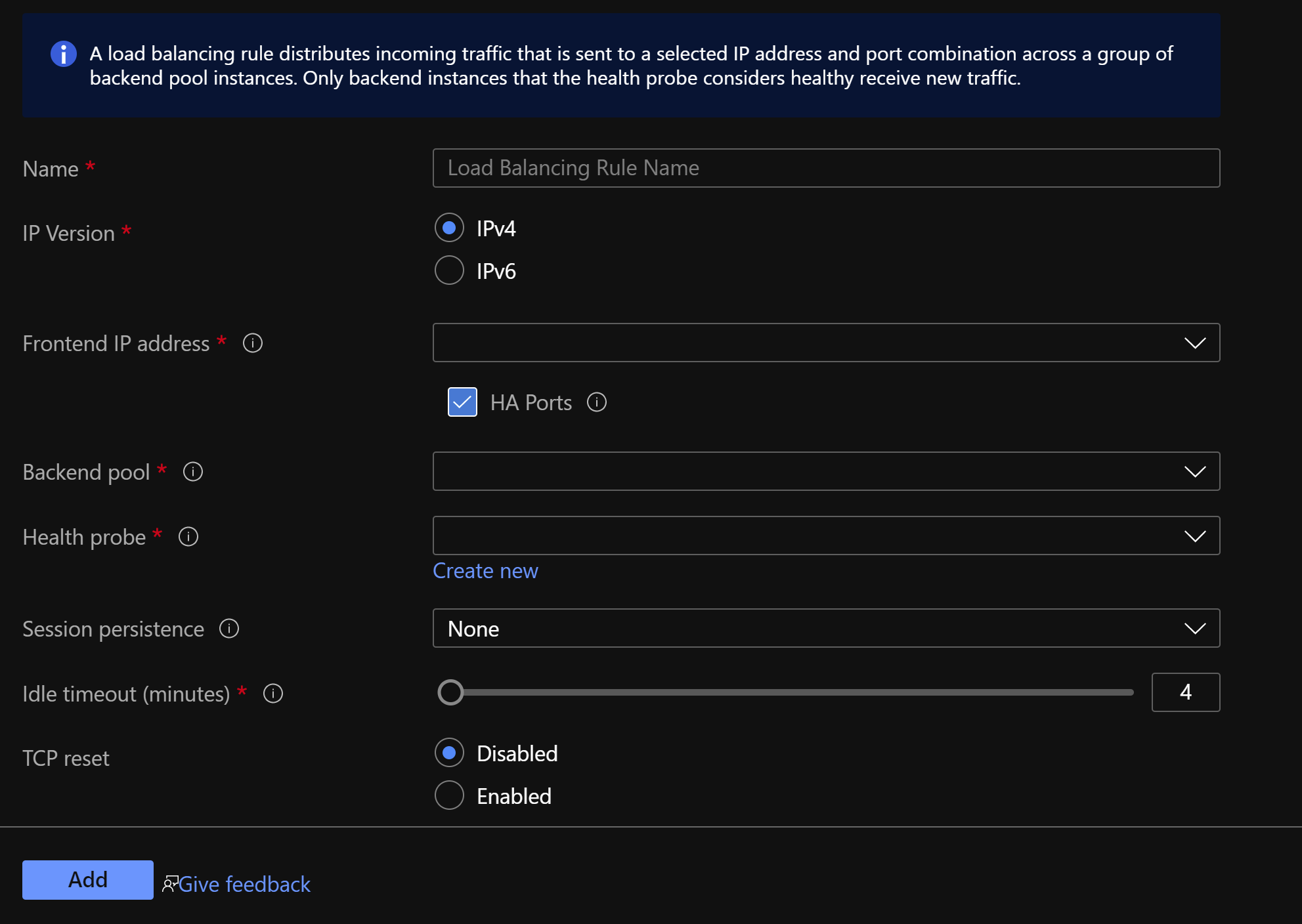 Support for HA Ports Load Balancer Rule · Issue #13252 · hashicorp ...
