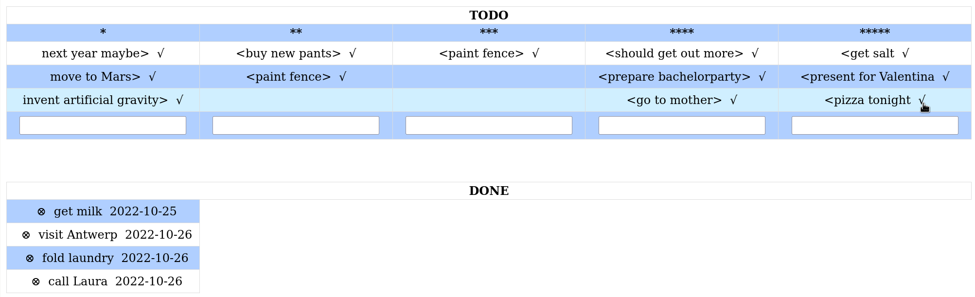 GitHub - paulcobbaut/todo: Elementary personal TODO website