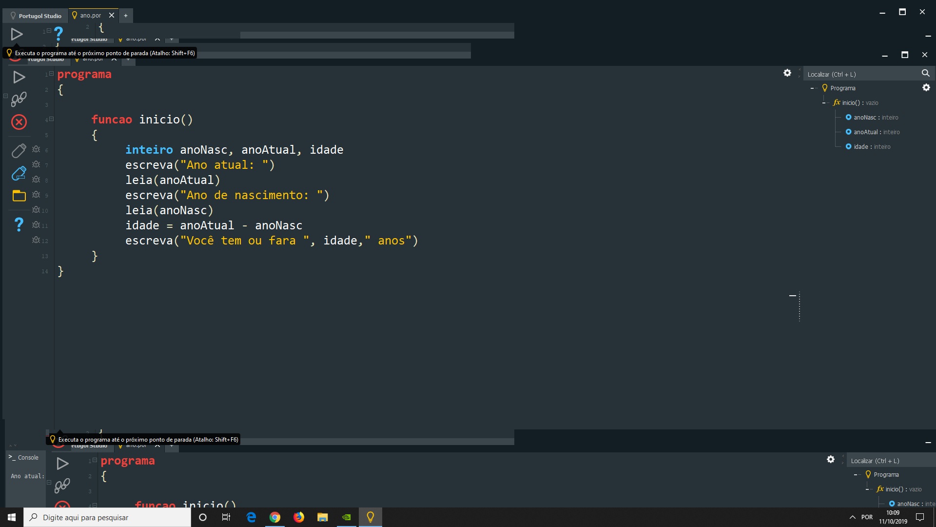 Bug de interface · Issue #726 · UNIVALI-LITE/Portugol-Studio · GitHub