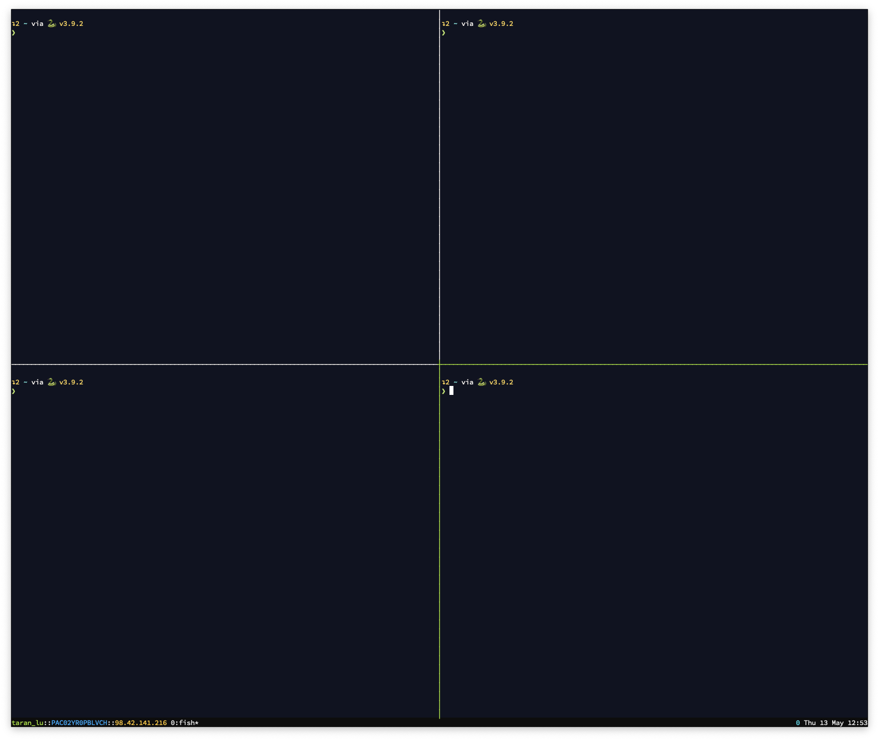 Alacritty + tmux on macOS: pane borders look strange · Issue #5121 · alacritty/alacritty · GitHub