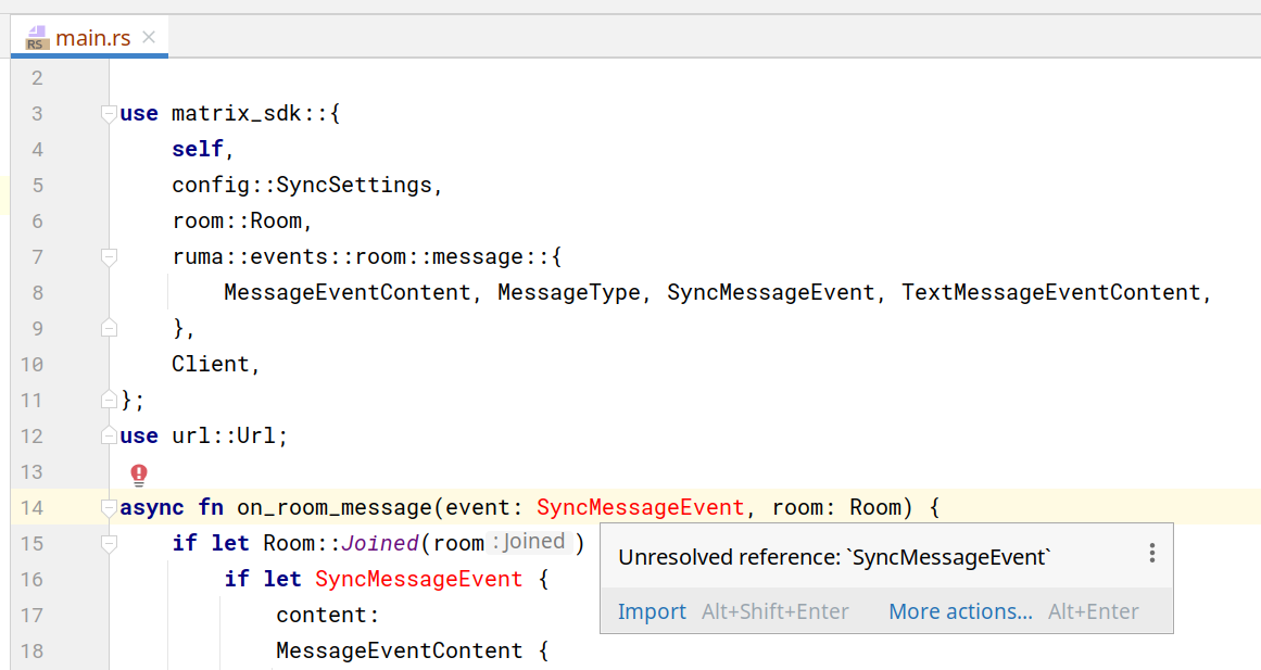 False positive 'unresolved reference' · Issue #7997 · intellij-rust/intellij-rust · GitHub