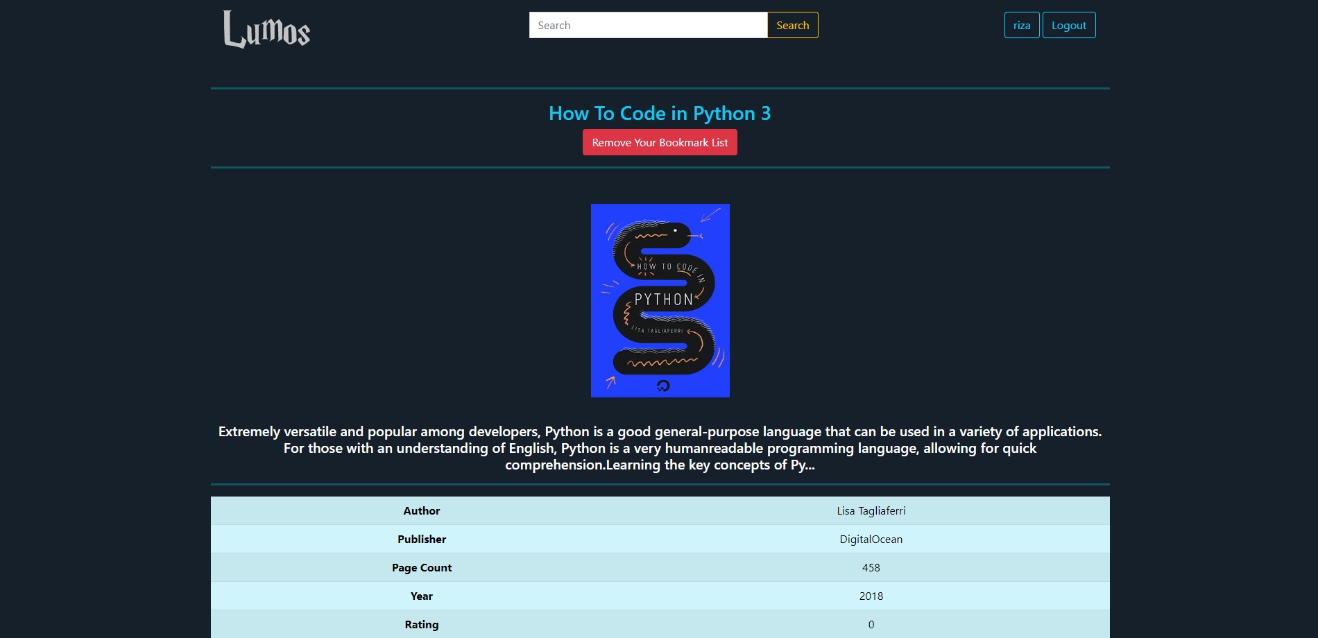 GitHub - rizayuksel/lumos_book: Lumos Book