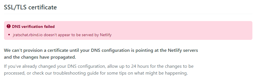 Error message: Add a CNAME record · Issue #796 · rbind/support · GitHub