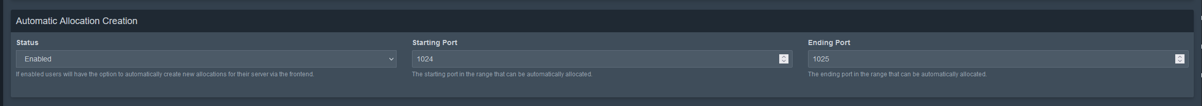 Redundant Port Range Option · Issue #3448 · pterodactyl/panel · GitHub