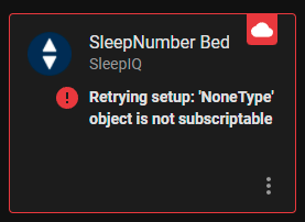SleepIQ "NoneType object is not subscriptable" · Issue #67596 · home ...