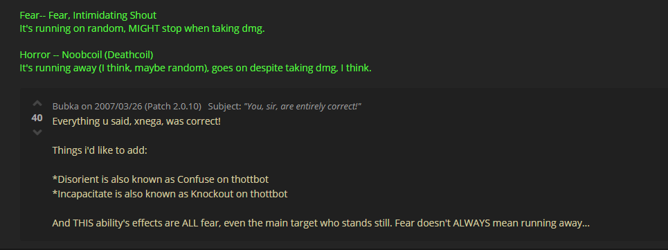 [Spell][Warrior] Intimidating Shout don't share diminishing returns ...