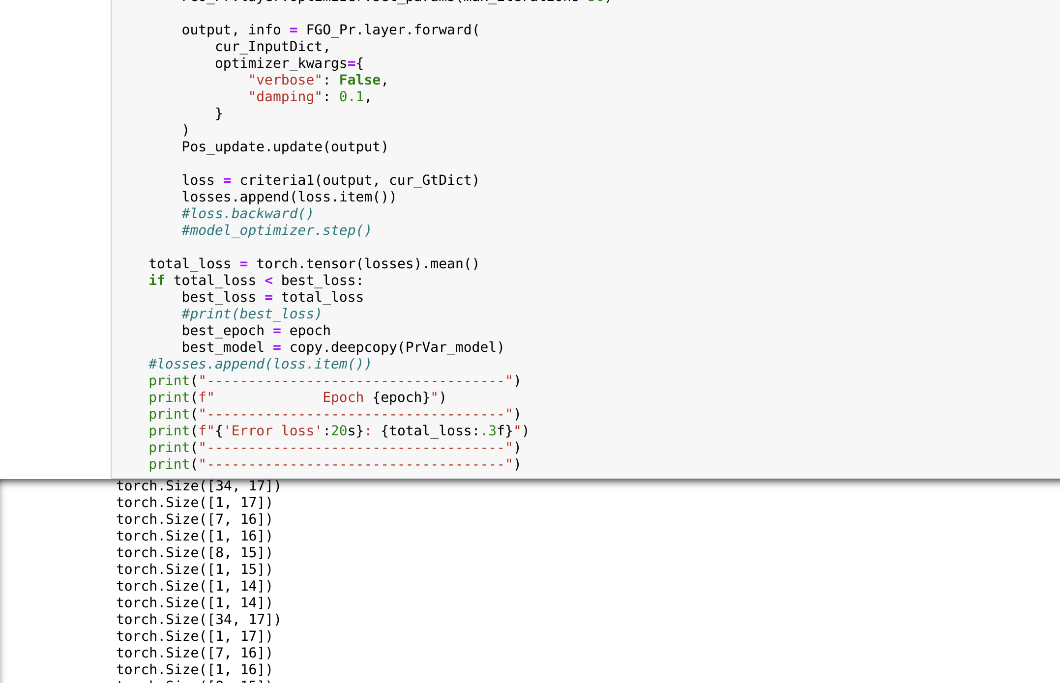 Unknown Variable Shape Print Out · Issue #375 · facebookresearch/theseus · GitHub