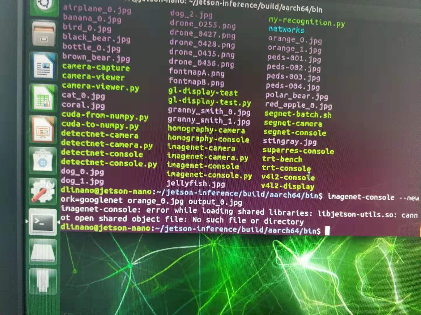 error hwile loading shared libraries · Issue #408 · dusty-nv/jetson-inference · GitHub