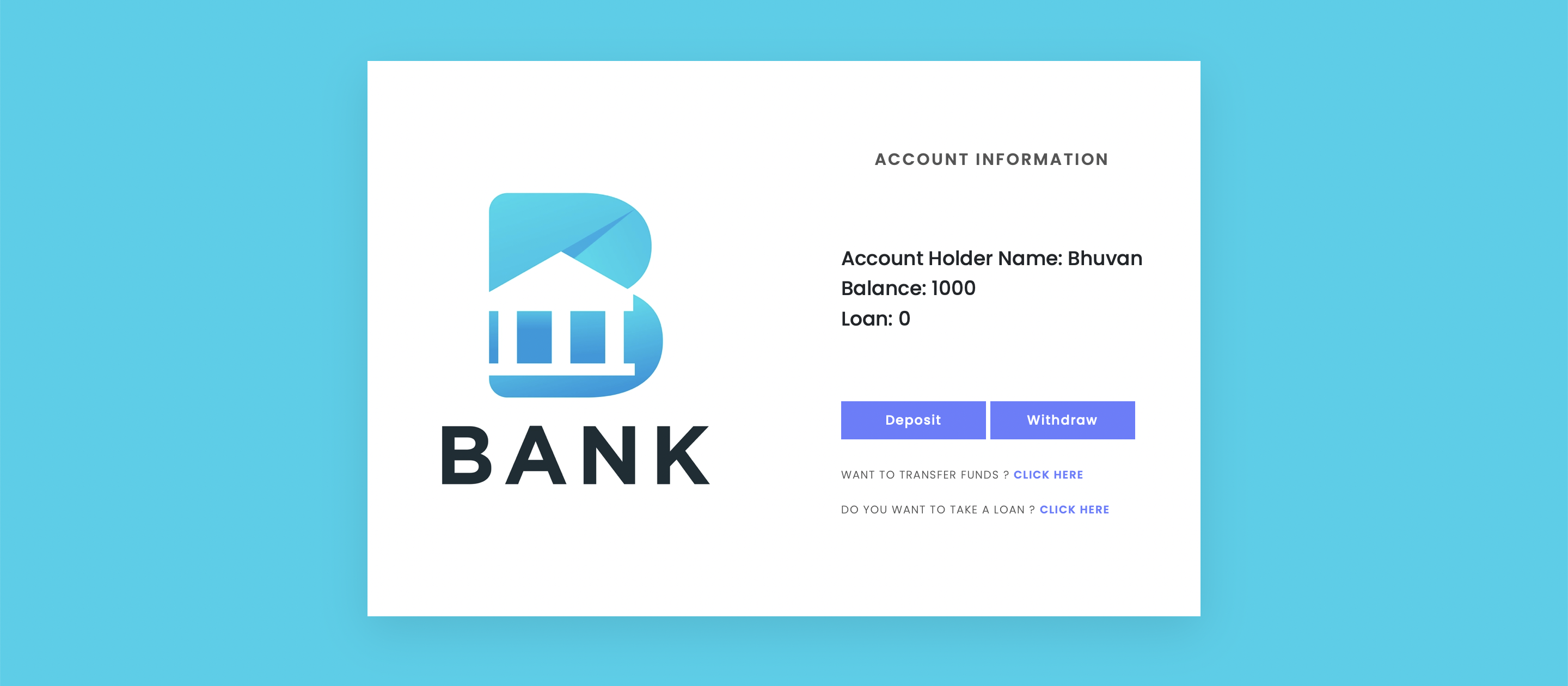 GitHub - bruvan/bank-management-system: A simple bank management system ...