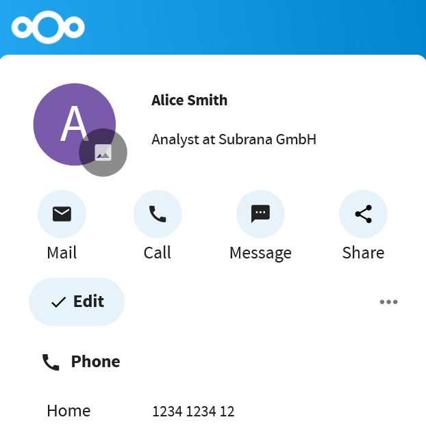 Add quick actions for each contact · Issue #3365 · nextcloud/contacts · GitHub