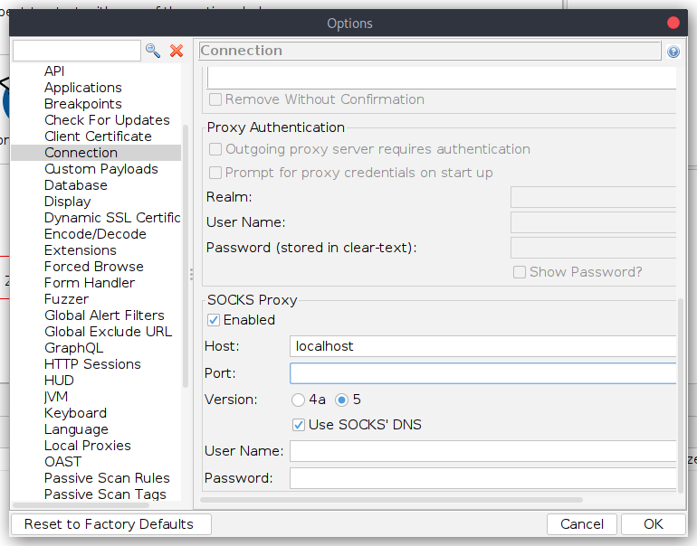 SOCKS proxy Port field bug in GUI · Issue #6732 · zaproxy/zaproxy · GitHub