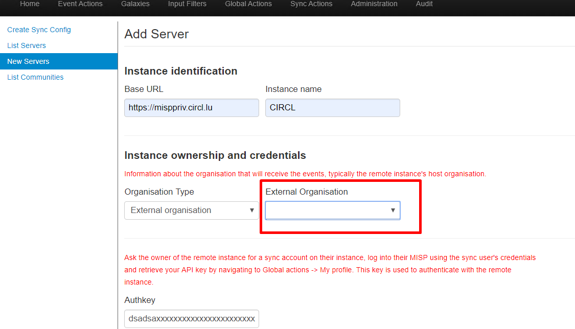 Cant Adding Remote Sync Server · Issue 5800 · Mispmisp · Github
