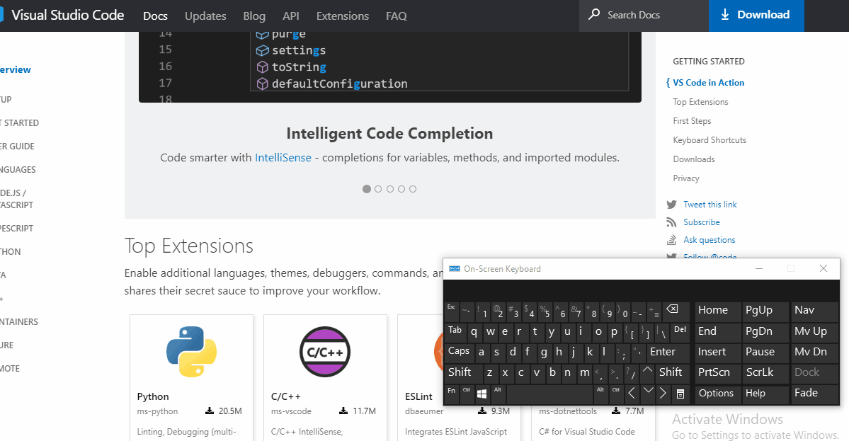 A11y_code.visualstudio.com_VisualStudioCode_Download_Platform Specific_Keyboard: While ...